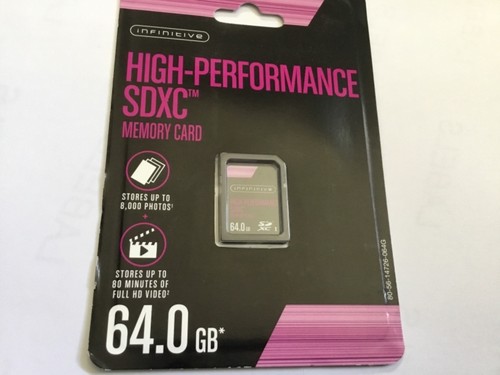 1pcs 64gb INFINITIVE SDXC class10 Flash Memory Card for NIKON CANON ...