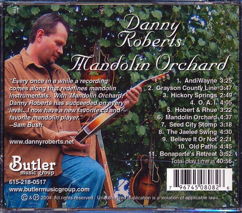 CD Danny Roberts - Mandolin Orchard | eBay