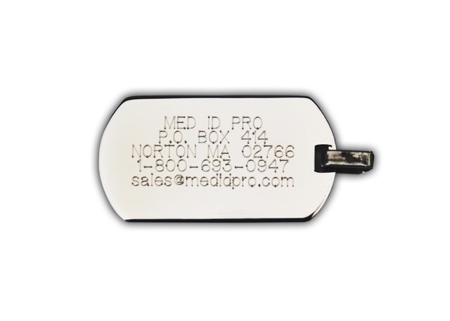 Medical Alert ID Necklace - FREE ID Wallet Card,Pre engraved- Apixaban ...
