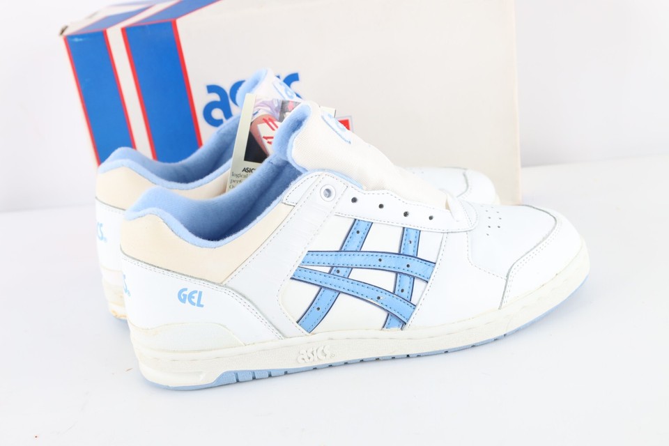 NOS Vtg 90s Asics Womens 9.5 Spell Out Gel Classic Sneakers Shoes White ...