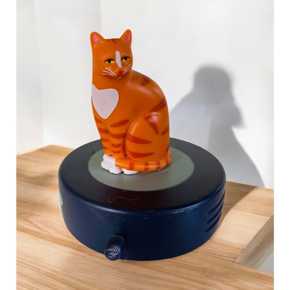 NIB Running Press Ginger Orange Tabby Desktop Cat Vac Vacuum Toy Gift ...