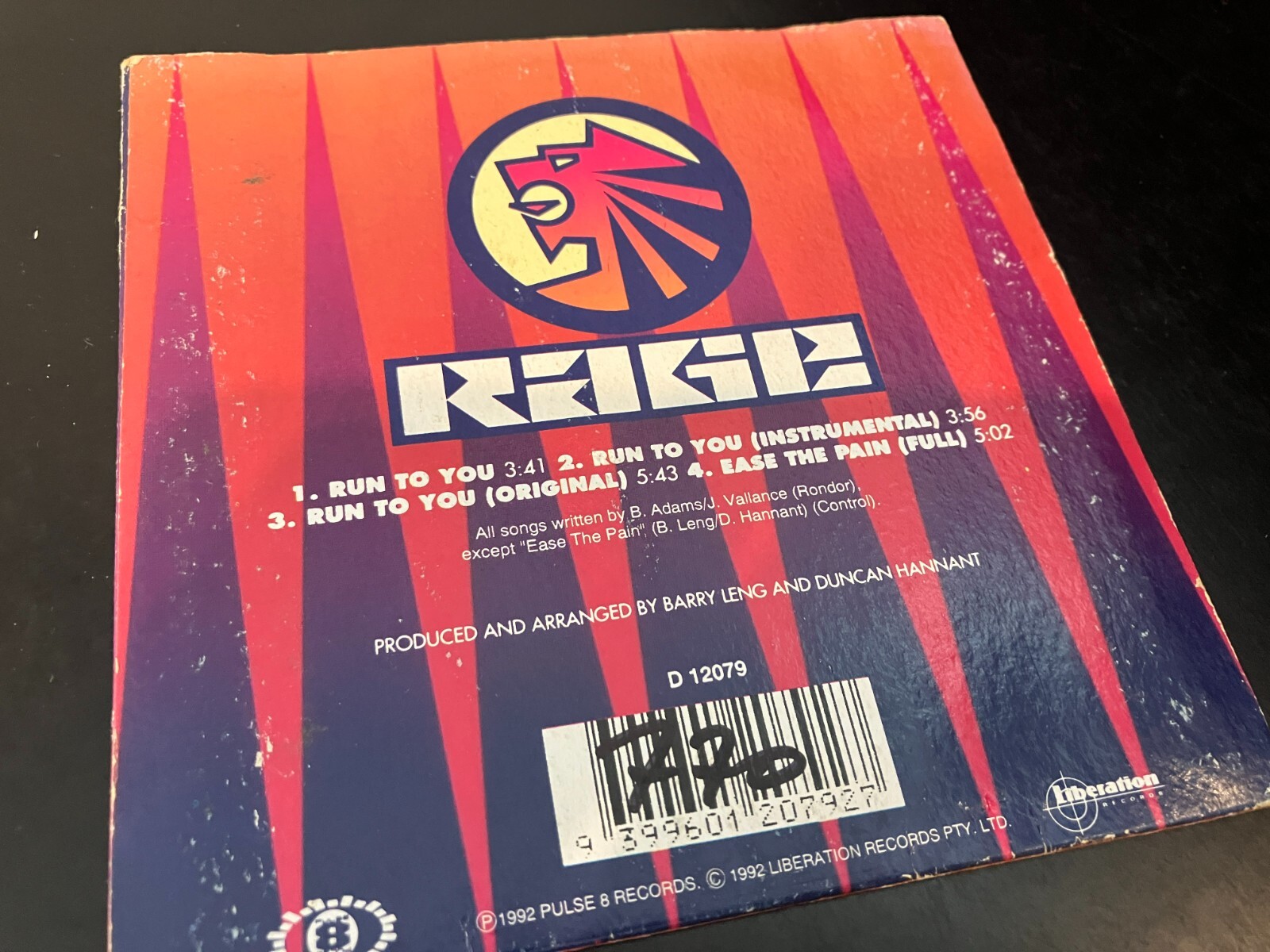 Rage Run To You Cd Cardsleeve VGC | eBay