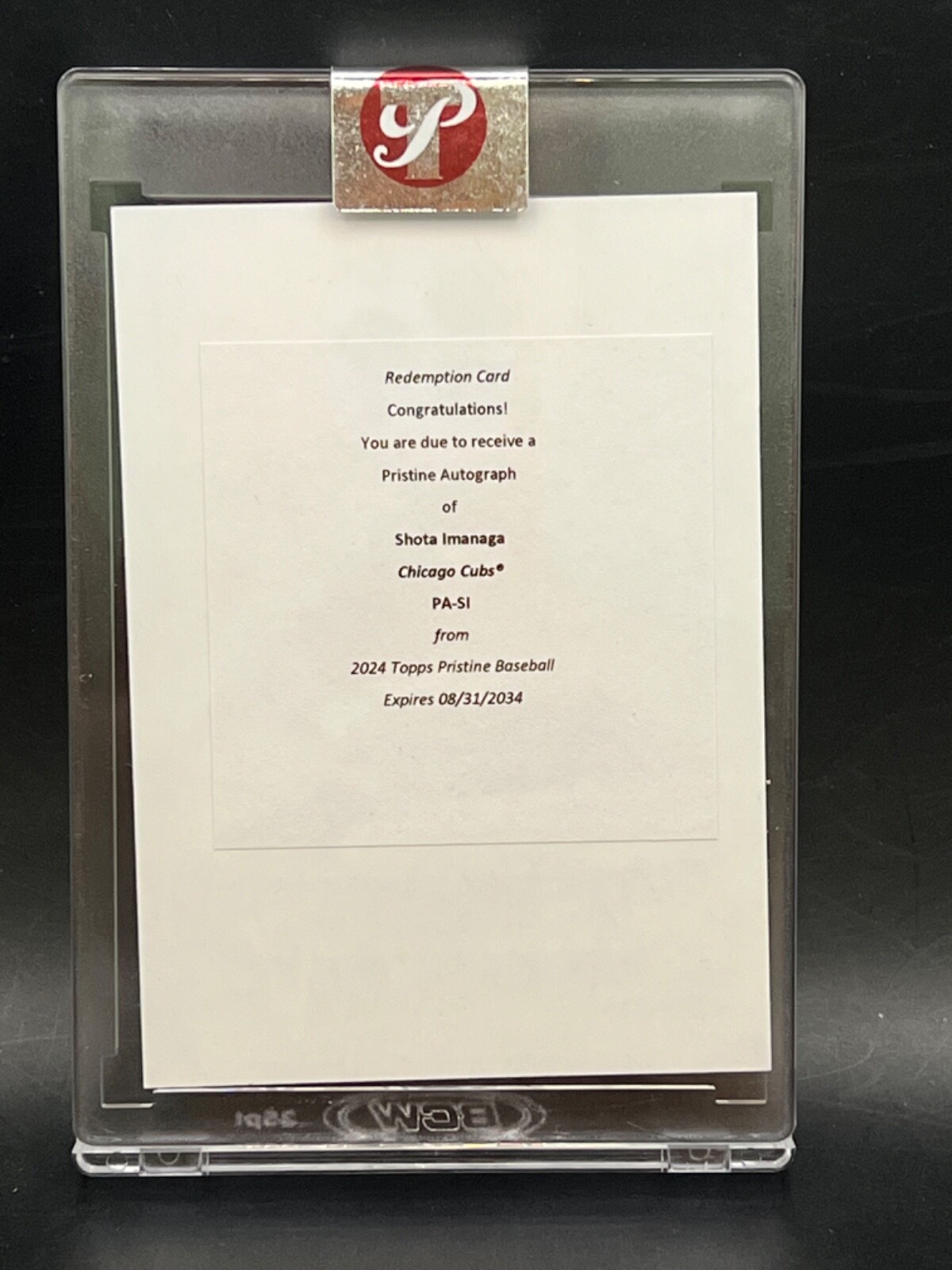 2024 Topps Pristine Shota Imanaga Auto Chicago Cubs Rookie Autograph ...