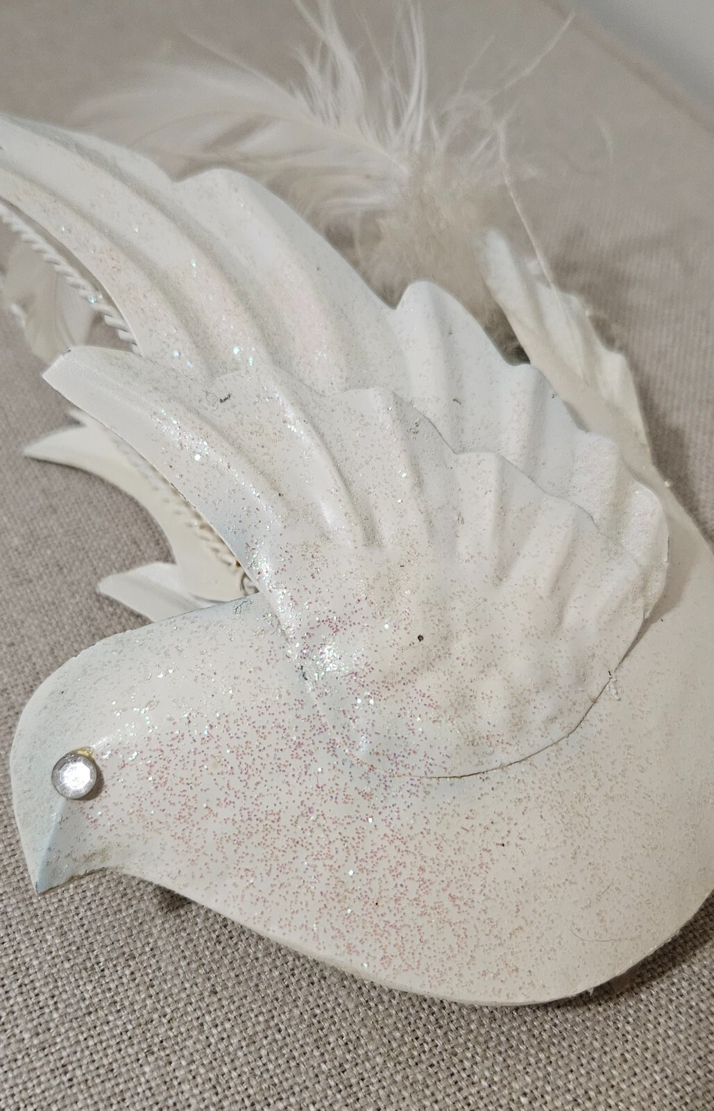 Hanging Dove Decoration With Feathers x 2 | eBay