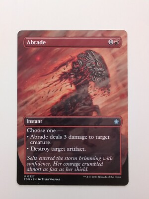 MTG Abrade (Borderless) - FDN Foundations NM | eBay Australia