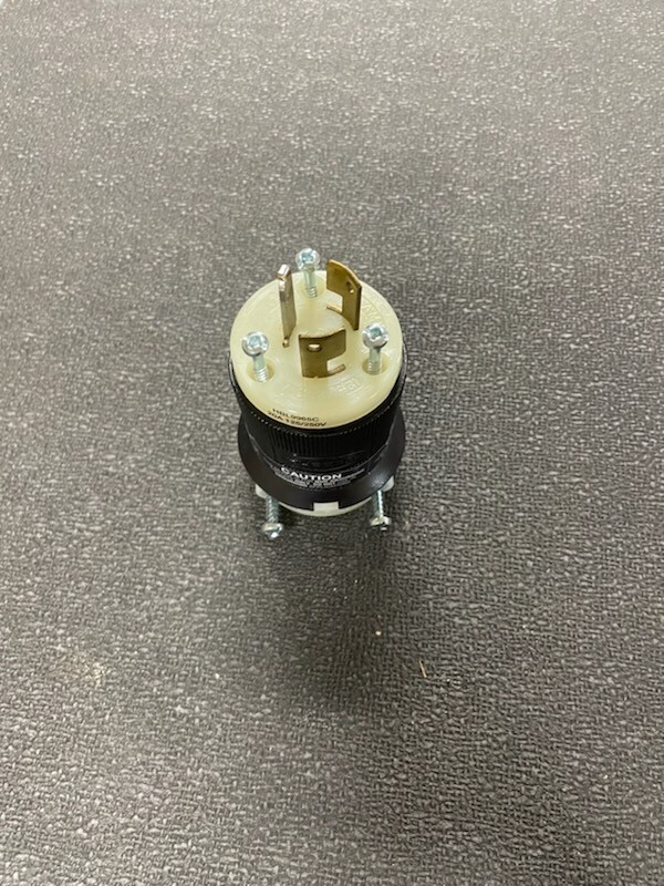 Hubbell HBL9965C INSULGRIP TWIST-LOCK PLUG 20A 125/250V NON-NEMA BLACK ...