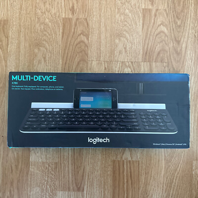 Logitech - K780 Full-size Wireless Scissor Keyboard - White 97855122834 ...