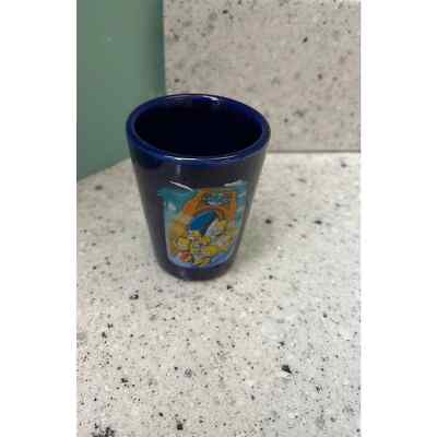 Simpsons royal blue shot glass | eBay