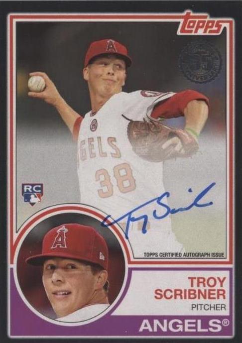 2018 Topps - 1983 Topps Design Autographs Troy Scribner #83A-TS Black ...