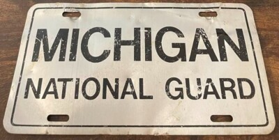Michigan National Guard Booster License Plate Army | eBay