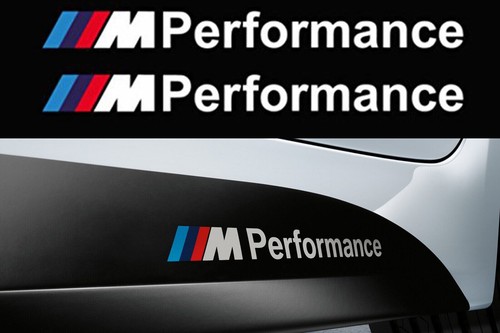 2x BMW M PERFORMANCE SIDE SKIRT M Sport STICKERS DECAL Graphics Vinyl ...