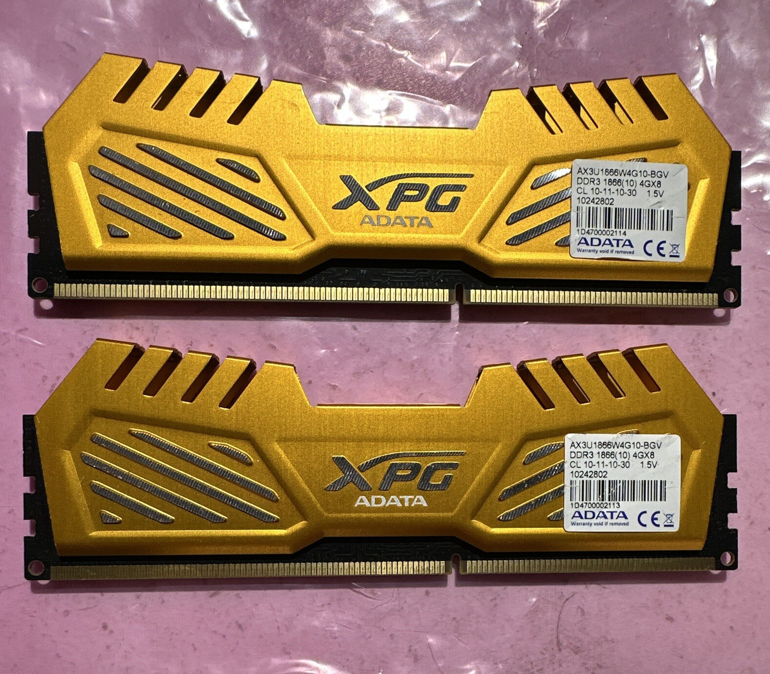 ADATA XPG 8GB (2 x 4GB) PC3-14900 DDR3-1866 Desktop RAM Memory ...
