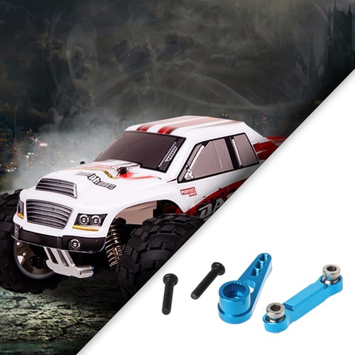 Blue Steering Servo Horn Arm Metal Servo Rudder Rod For RC 1/18 Wltoys ...