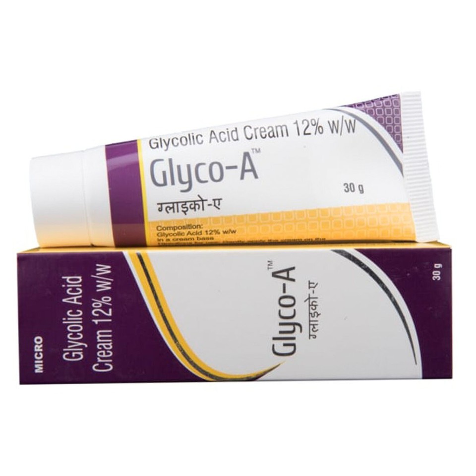 Glyco A 12% Cream 30 g GLYCOLIC ACID-12%W/W By MICRO LABS LTD | eBay