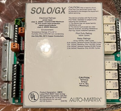 American Auto-Matrix Solo/GX 1A-00-00-0104 | eBay