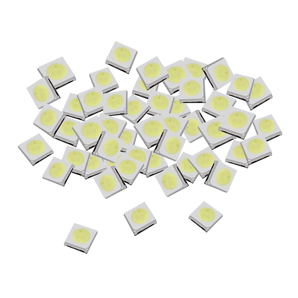 50x LED diodes Square light emitting diodes, 1W, 3V 3535 SMD LED chip ...