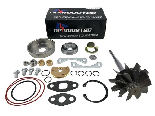 Turbo Rebuild Repair Kit & 10 Blade Turbine Wheel Shaft Upgrade FITS ...