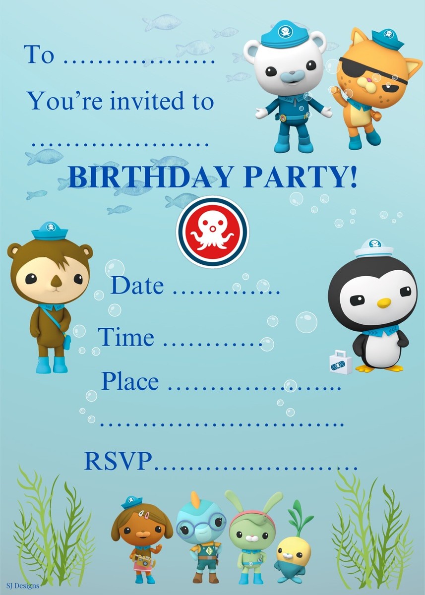 Downloadable Octonauts Birthday Card 53 Best Octonauts Images On