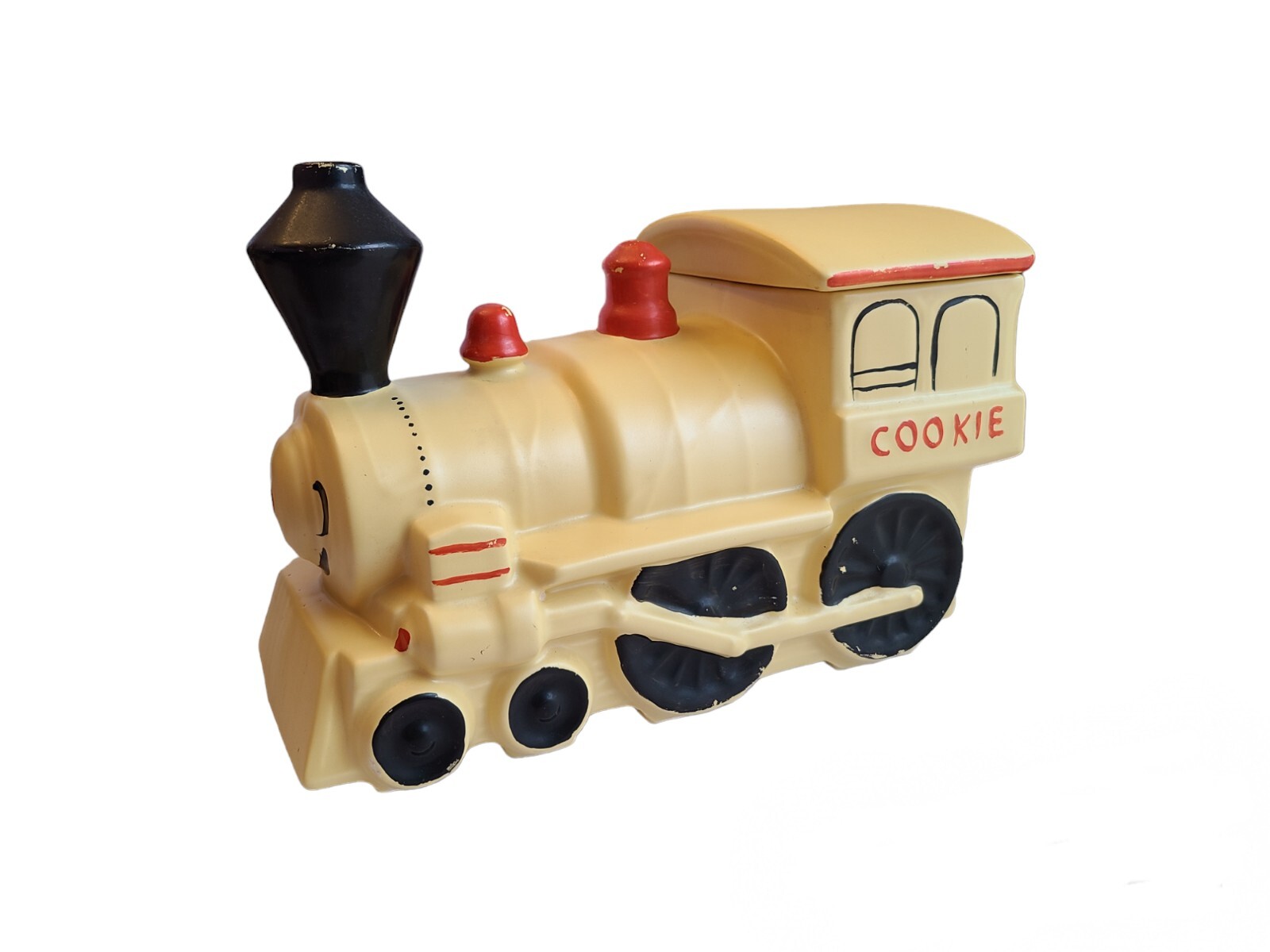 Vintage McCoy Cookie Jar Locomotive Train Engine Yellow 1962 RARE | eBay