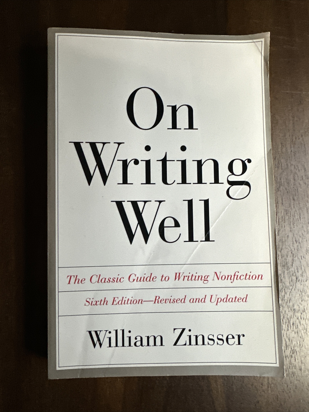 On Writing Well: The Classic Guide to Writing Nonfiction by Zinsser ...