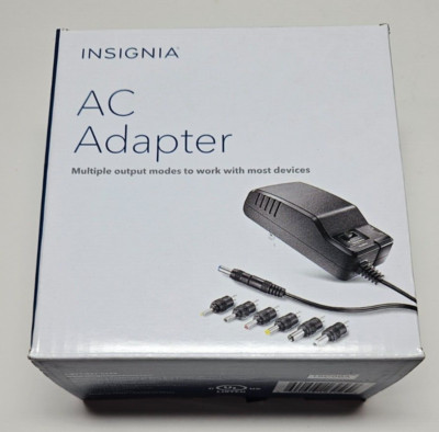Brand New Insignia 120V AC to 3-12V DC Power Adapter with 7 Connector ...