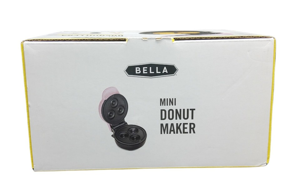 Bella Mini Donut Baker Pink Nonstick Cooking Compact Model GH-6201D 350 ...
