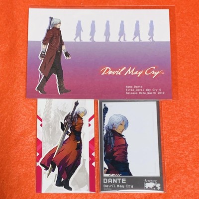 Capcom Devil May Cry Dante Clear Card Sticker Postcard 20th Anniv Used ...