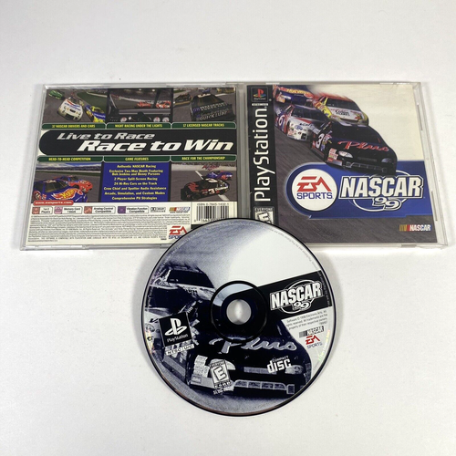 NASCAR 99 (Sony PlayStation 1 PS1) Complete w/ Manual & Reg Card Tested ...