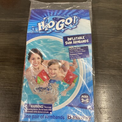 Inflatable NEW Swim Armbands “Swimmies” For Kids SEALED New Watermelon ...