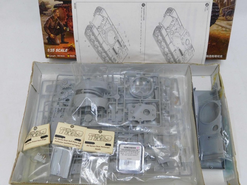 1/35 Trumpeter Soviet Russian KV-8 Heavy Tank Plastic Model Kit 01565 ...