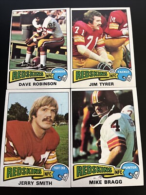 1975 Topps Washington Redskins (4) Cards | eBay