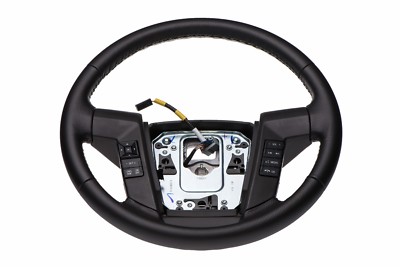 2011-2014 Ford F150 Black Leather Steering Wheel w/ Cruise & Sync OEM ...