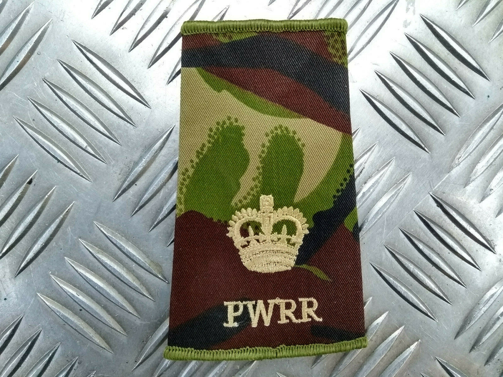 Genuine British Army PWRR Princess of Wales' Royal Regiment Rank Slide ...