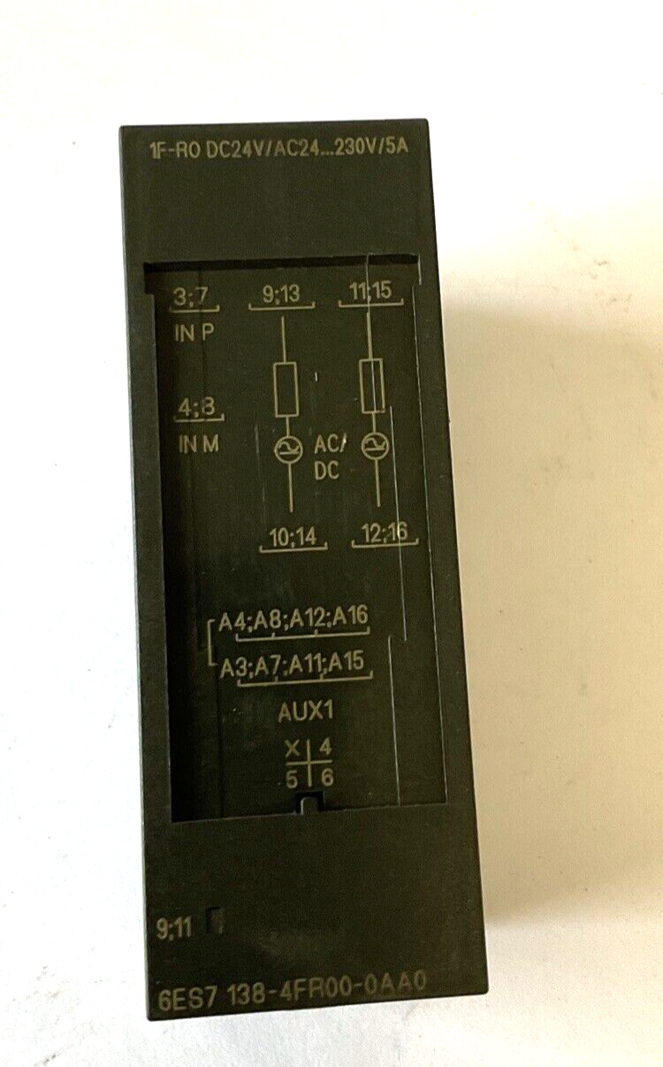 SIEMENS 6ES7 138-4FR00-0AA0 RELAY OUTPUT MODULE 230V 5A | eBay