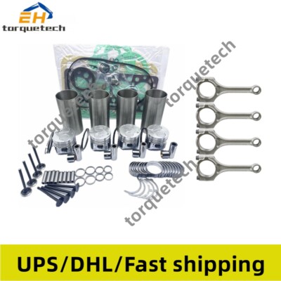 Rebuild Kit+4pcs Connecting Rod for Isuzu 4JG2 Engine DX45-C DX45M-C ...