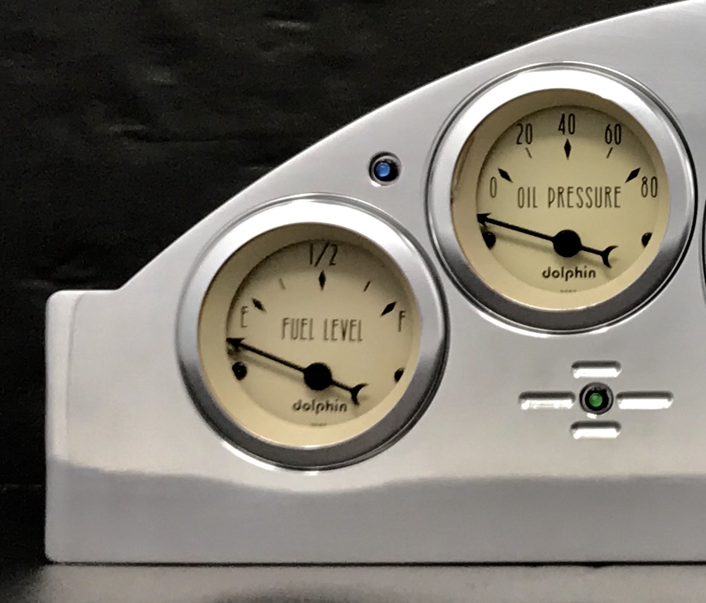 1957 Ford Car 5 Gauge Dash Panel Insert Cluster Set Billet Aluminum Tan ...