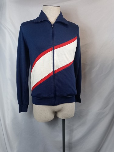 VTG Track & Court Jacket Men's Size Small Red White & Blue Tennis ...