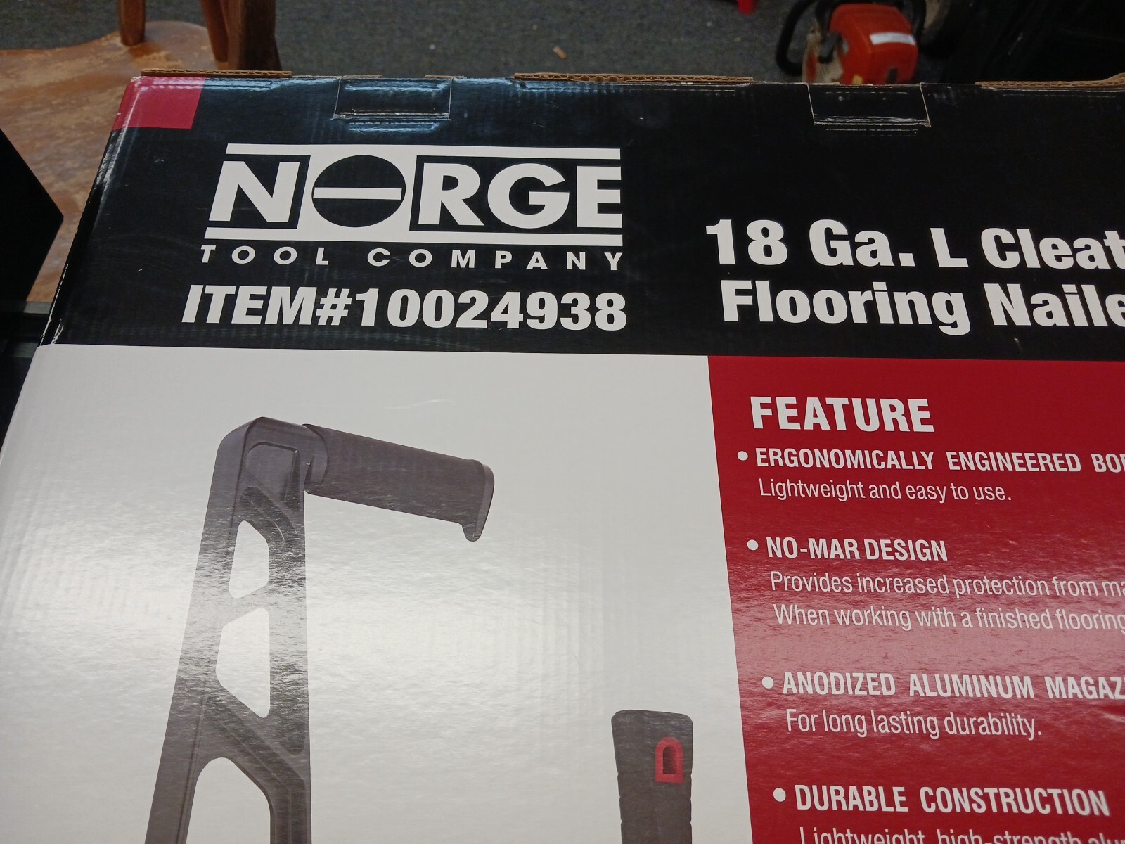 Norge Tool Company 10024938 18Ga. L Cleat Flooring Nailer with nails | eBay