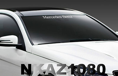Mercedes Benz windshield Vinyl Decal Sport Racing sticker emblem logo ...