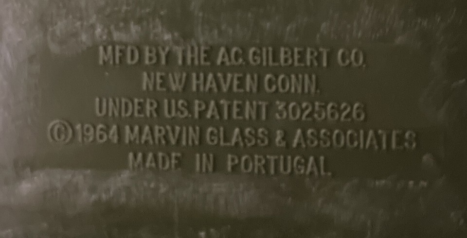 Vintage 1964 AC Gilbert Company American Flyer 8 Panel Model Train ...