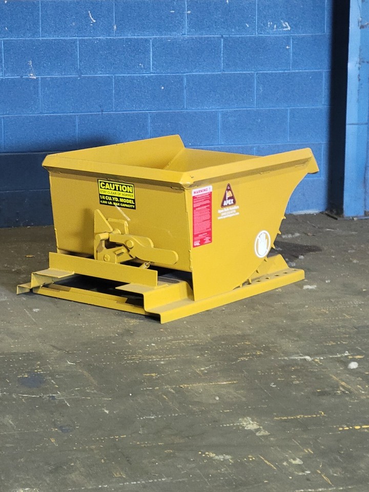 Heavy Duty 1/4 Yard Self Dumping Hopper / Forklift Hopper | eBay