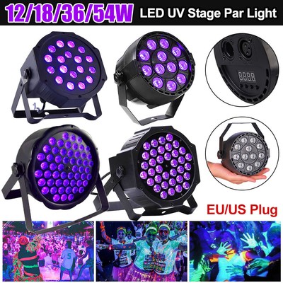 54W LED Disco UV Violet Stage Light Ultraviolet Black Light Par Light ...
