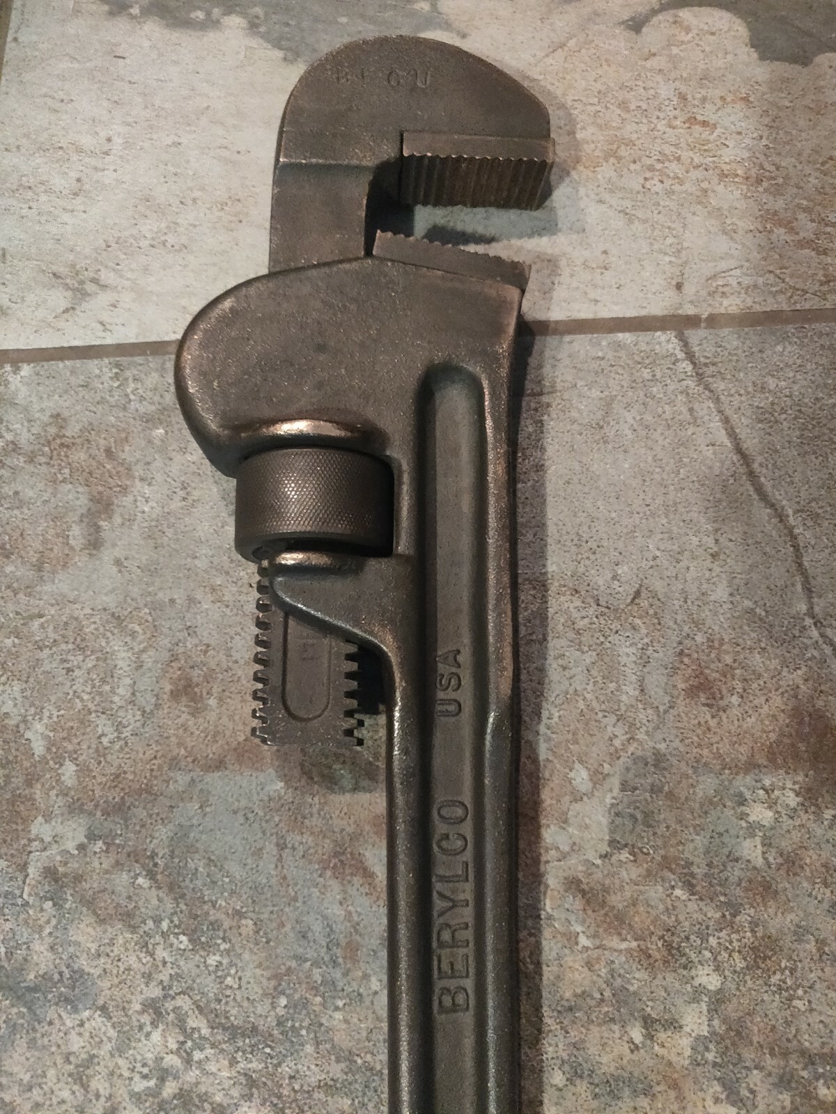 Berylco W220 24" Non-Sparking Adjustable Pipe Wrench Beryllium Copper ...