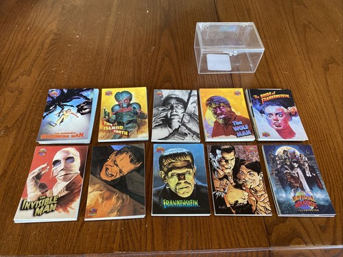 Topps Universal Monsters Trading Card Set Wolfman Frankenstein Creature ...