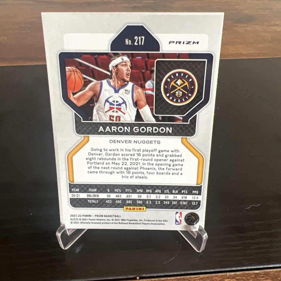 2021-22 Prizm Aaron Gordon Pink Cracked Ice #217 | eBay