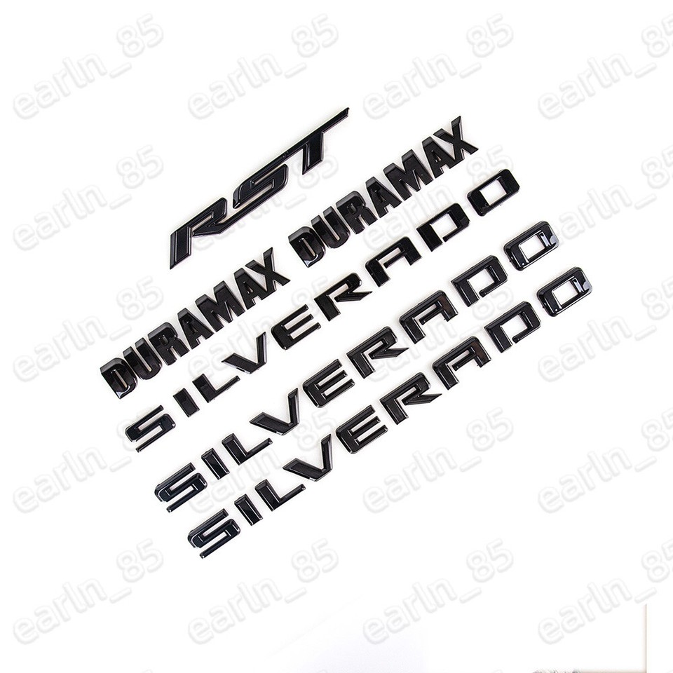 New 2019-2025 Chevrolet Silverado RST Duramax Emblem Badge Kit OEM ...