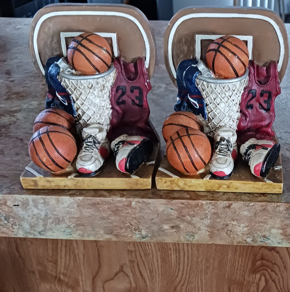 Michael Jordan basketball sports team bookends. approx. 4"Lx5"H. | eBay
