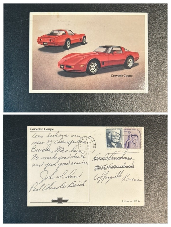 VTG Postcard Ephemera Lot – Holiday, RPPC, Italy, Chevrolet Car Ads ...