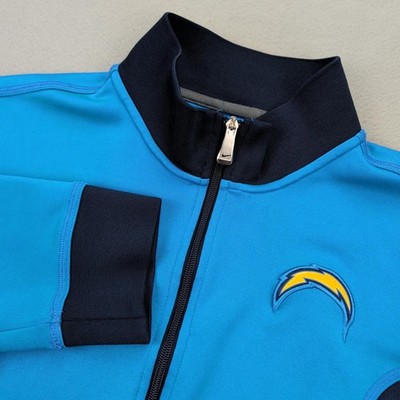 Los Angeles Chargers Jacket Mens Large Blue NFL Football Nike Dri Fit ...