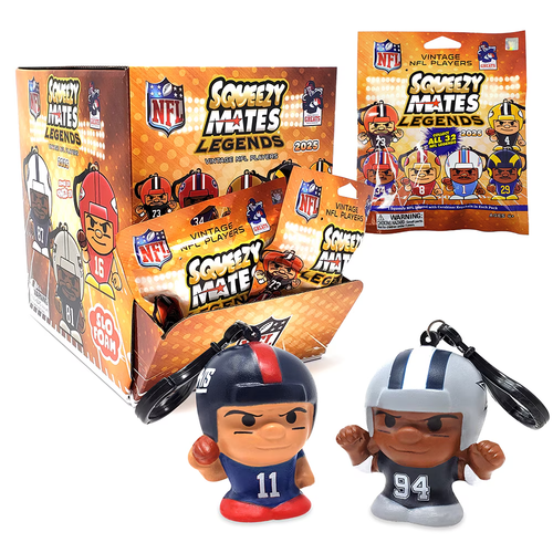 NFL 2025 Legend Series 2 Squeezy Mates 24 Unopened Packs, With Gravity ...